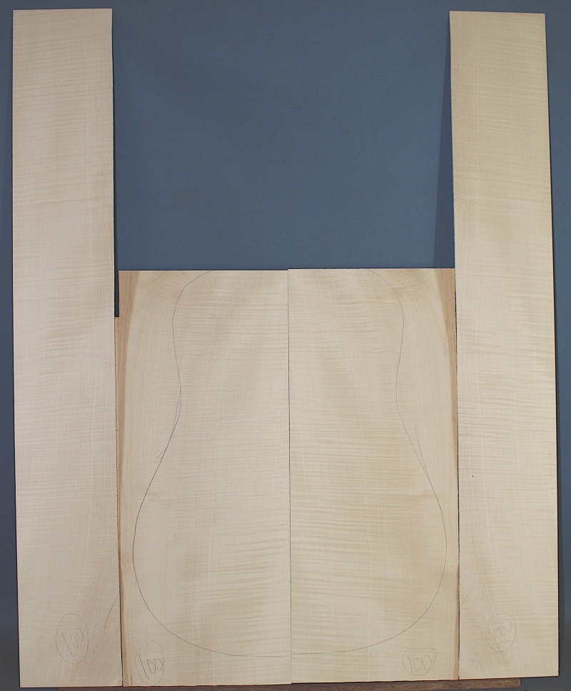 Ripple maple guitar back and sides WAAA** no-100 - Timberline - Exotic ...