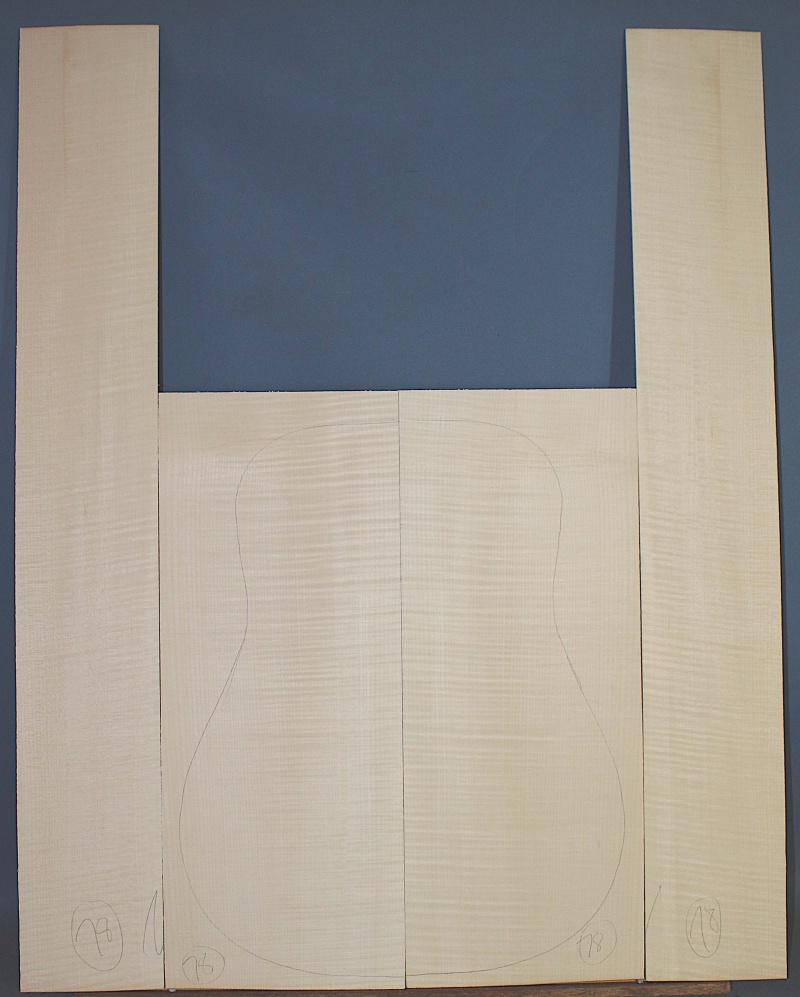 Ripple maple guitar back and sides WAAA** no-78 - Timberline - Exotic ...