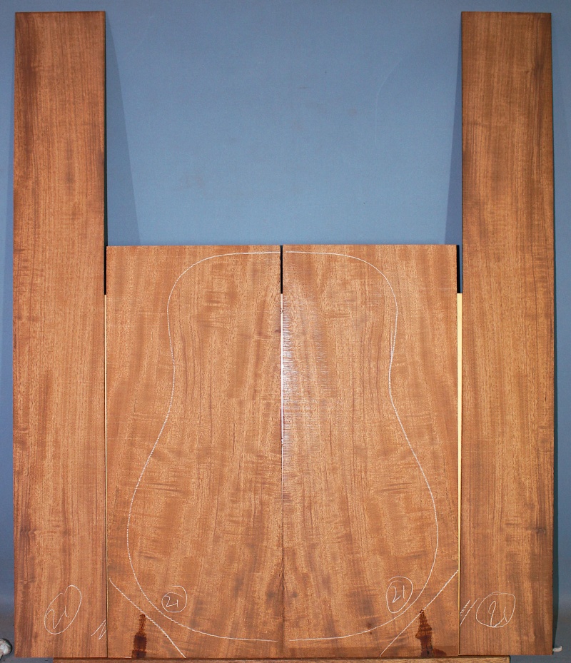 Old Brazilian mahogany back and sides set no 21 - Timberline - Exotic ...