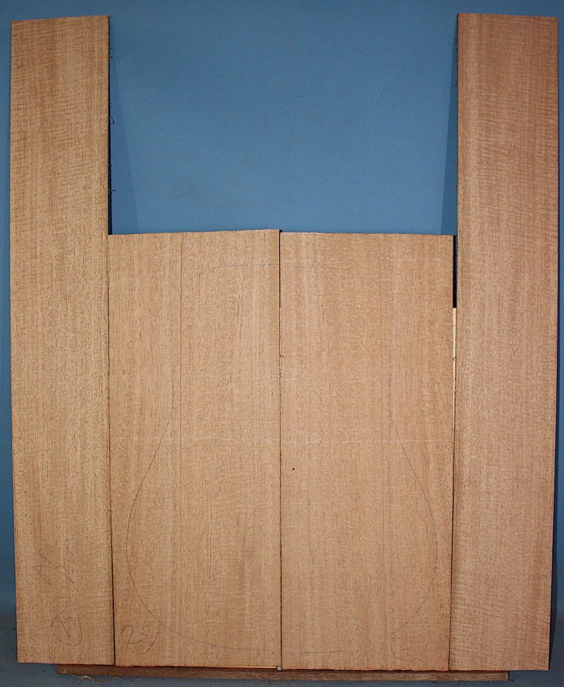 African rippled mahogany guitar set WAAA* number 25 - Timberline ...