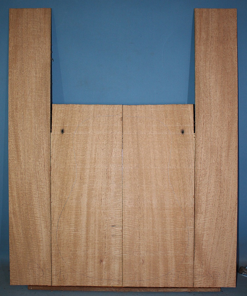 African rippled mahogany guitar set WAAA* number 21 - Timberline ...