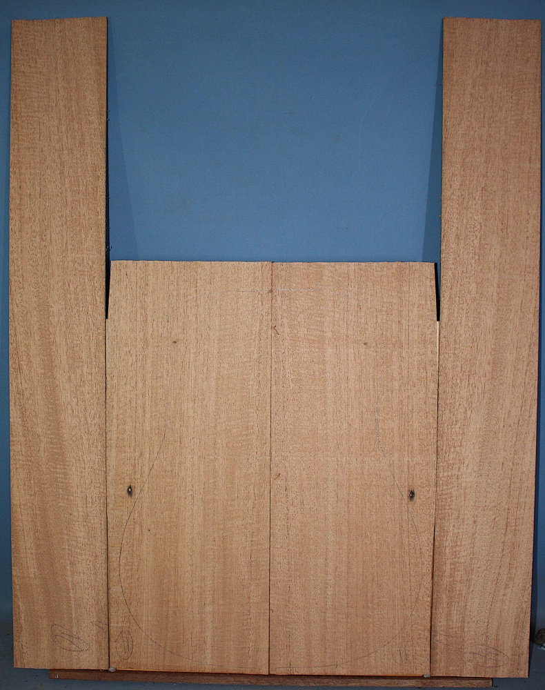 African rippled mahogany guitar set WAAA* number 11 - Timberline ...