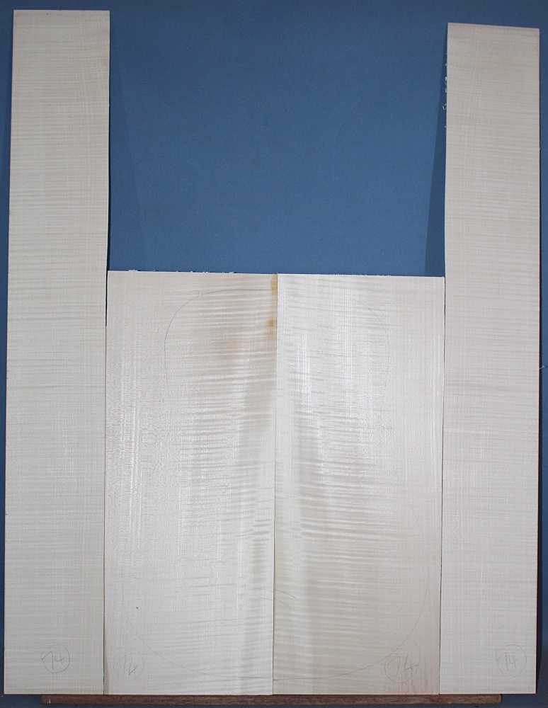 Ripple maple guitar back and sides WAAA** no 74 - Timberline - Exotic ...